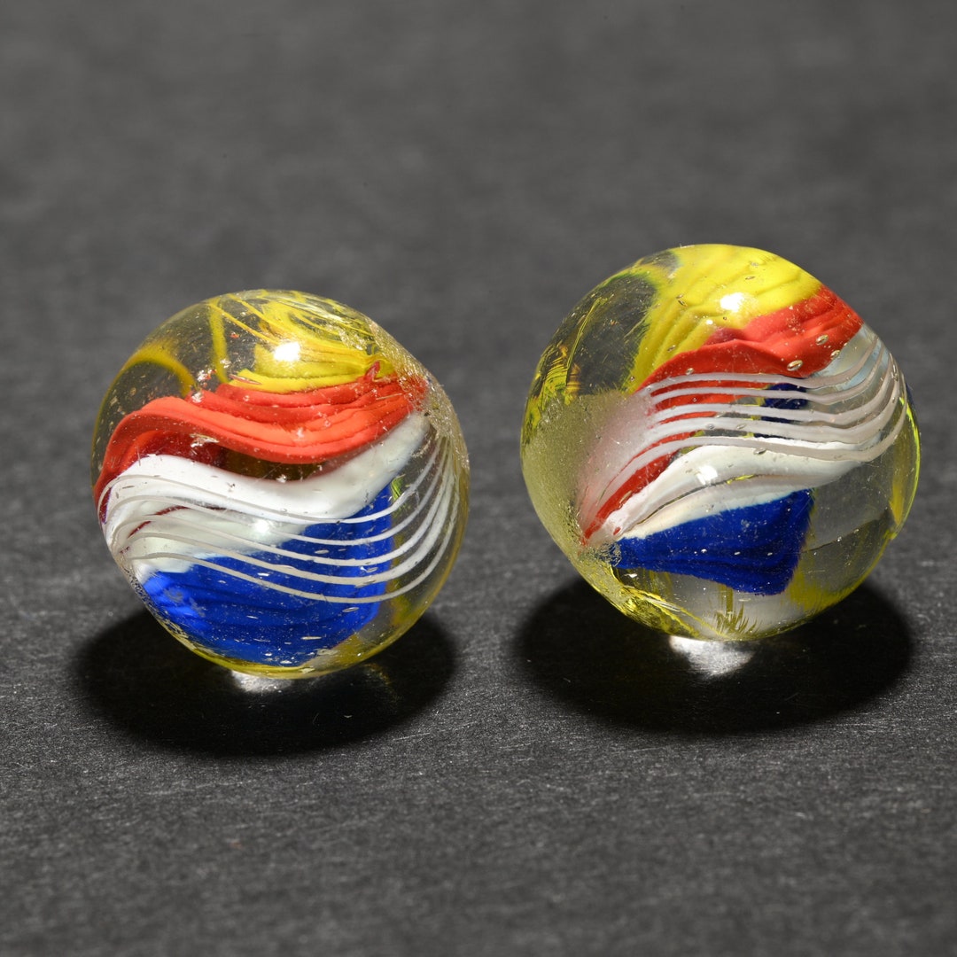 Ribbon Core German Handmade Antique Marbles 'same - Etsy