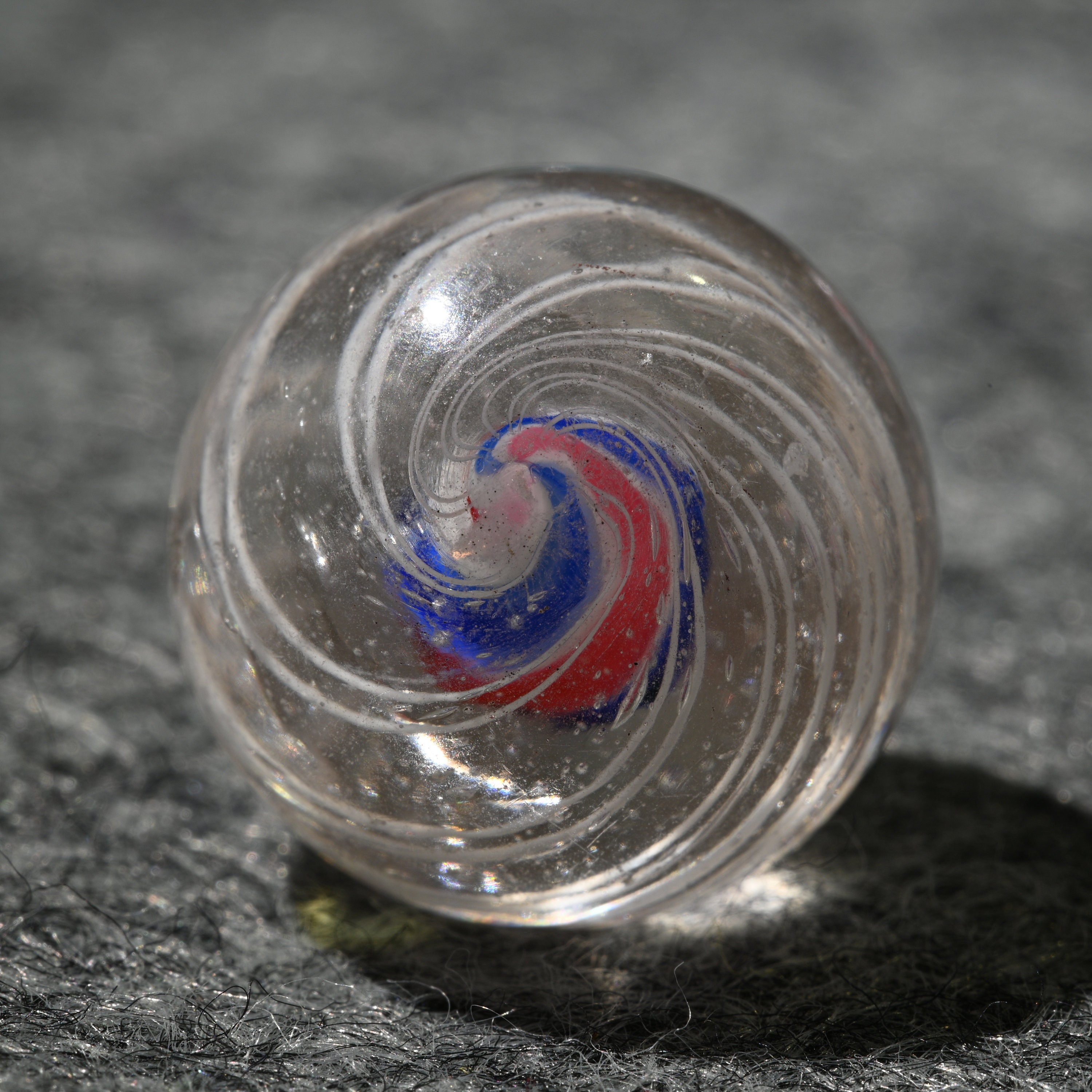 Hand-Made Solid Core Marble Barber Pole design 3/4 Shooter. German ...