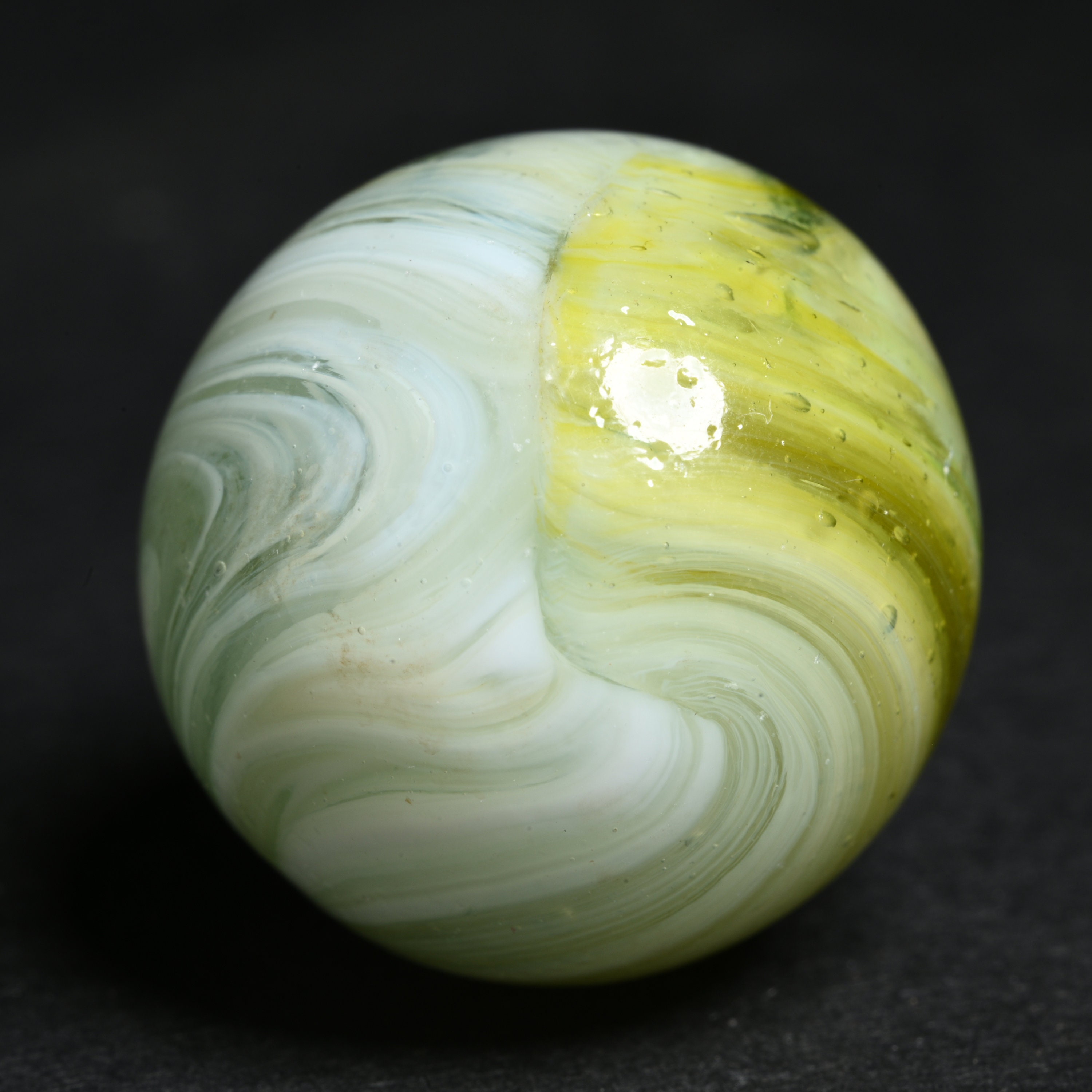 Large Rare German Striped Transparent Marble Early Vintage - Etsy