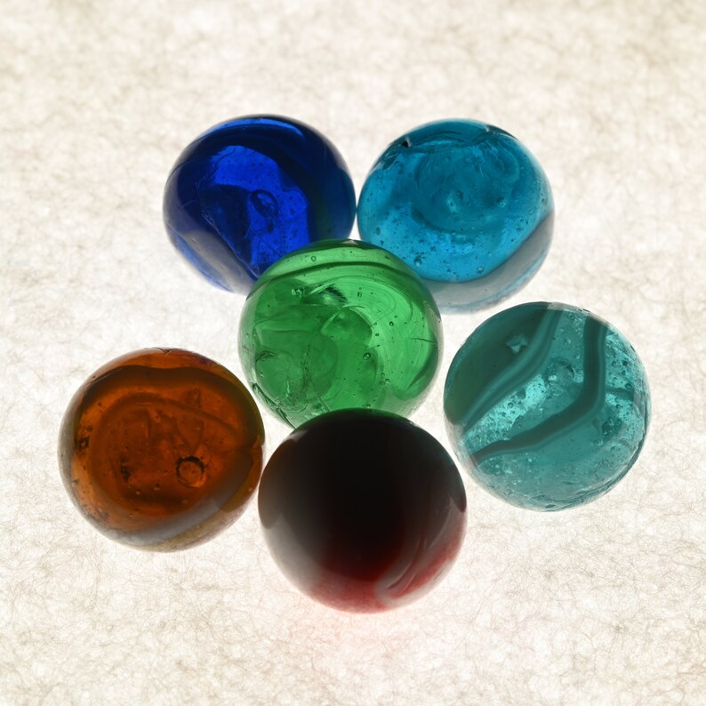 Transitional Marbles Yasuda Japanese Crease Pontil Varied | Etsy