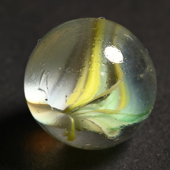 Vintage Marble European Sparkler Lemon and Lime Hues - Etsy
