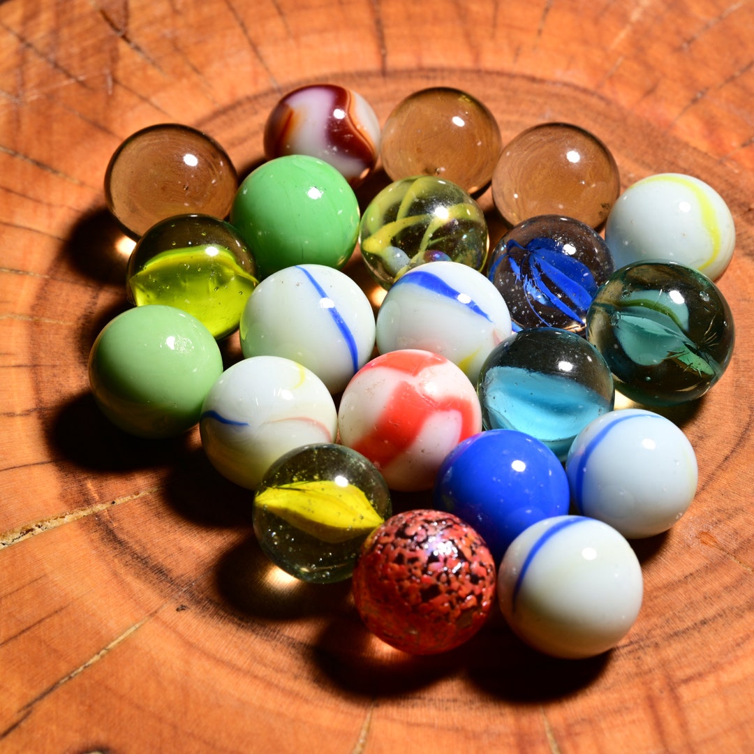 20 Marbles Vintage & Modern Mixed Collectible Glass. All Marbles ...