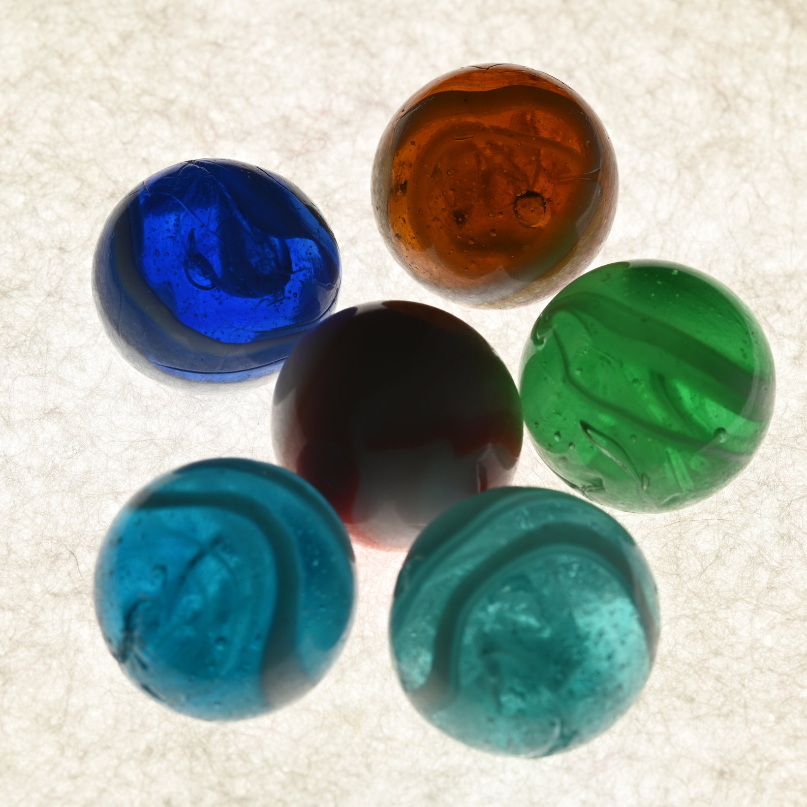 Transitional Marbles Yasuda Japanese Crease Pontil Varied | Etsy