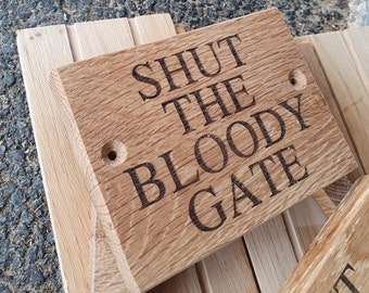 Funny Gate Sign - Etsy UK