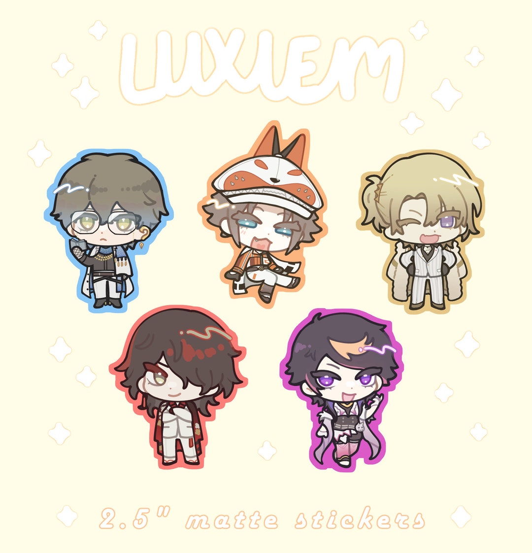 Luxiem 2.5" Matte Stickers - Etsy