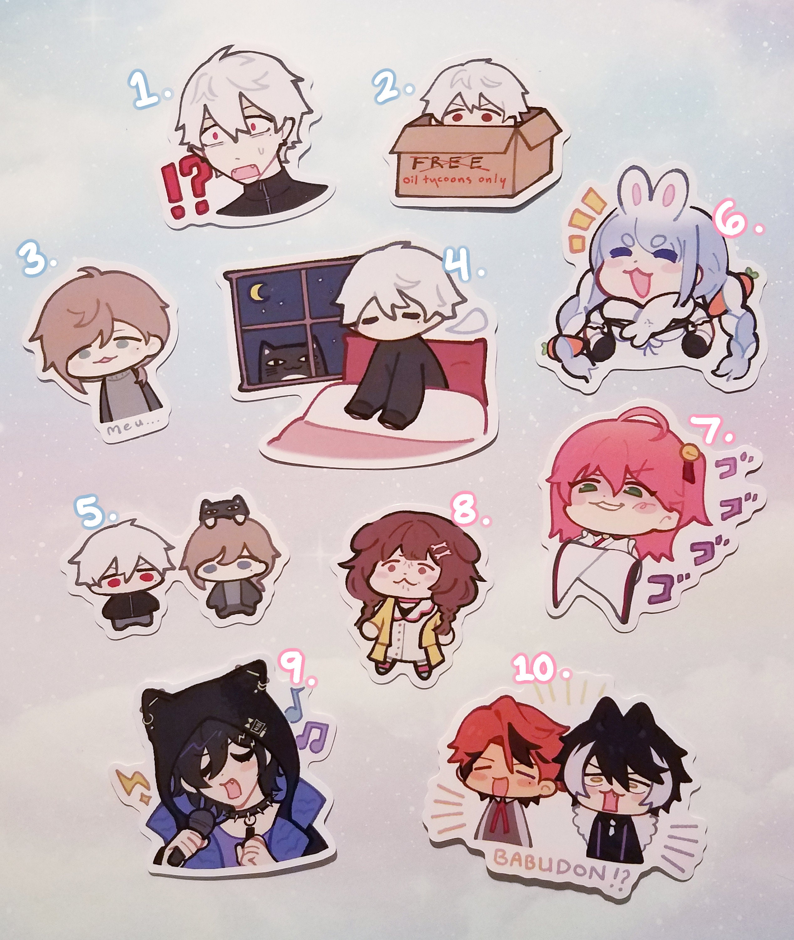 Vtuber Vinyl Stickers Hololive & Nijisanji | Etsy India