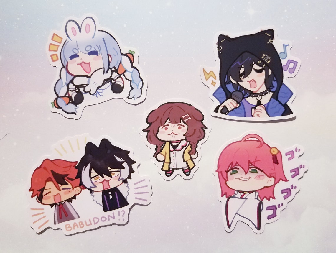Vtuber Vinyl Stickers Hololive & Nijisanji | Etsy België