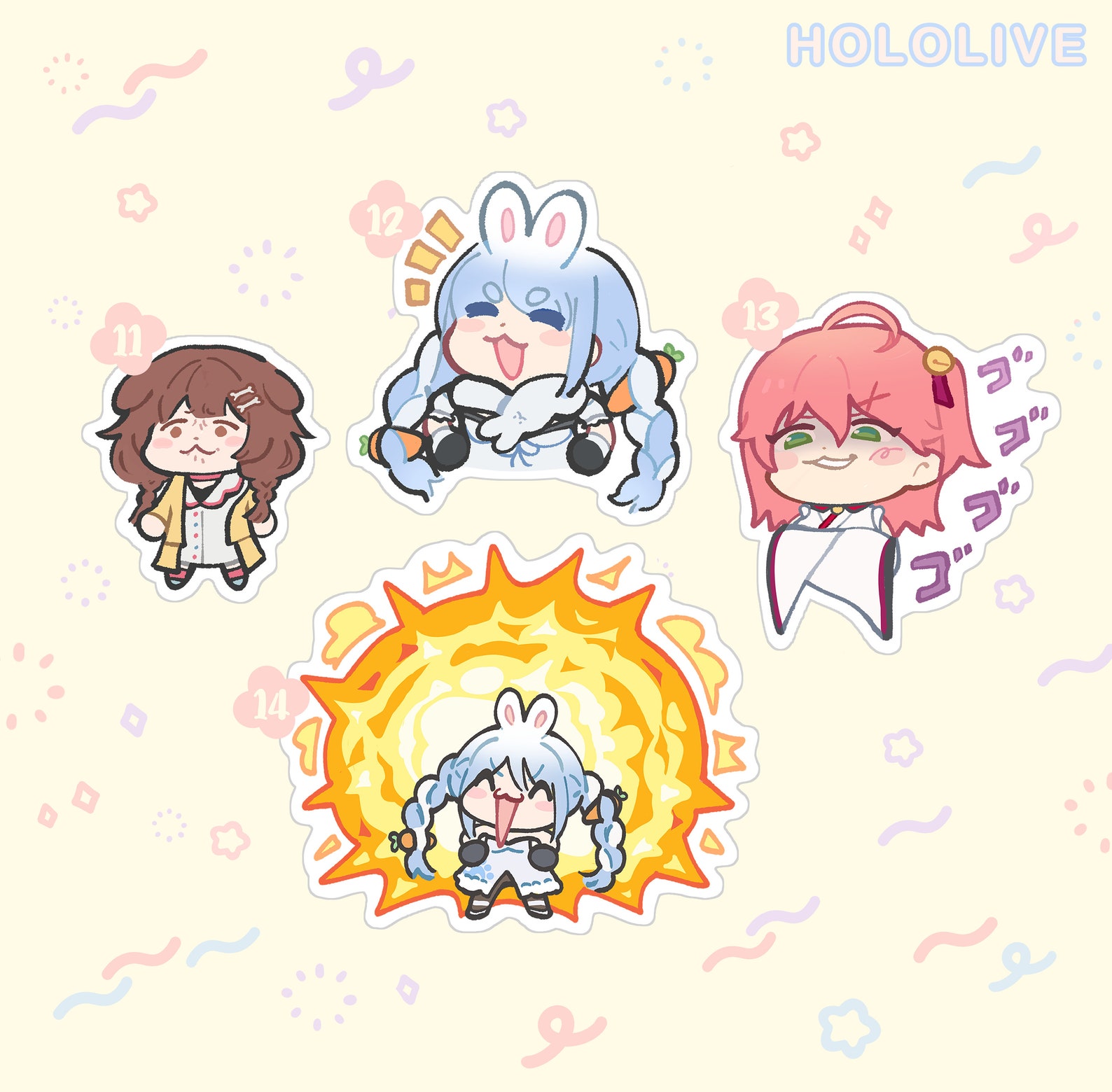 Vtuber Vinyl Stickers Hololive & Nijisanji | Etsy