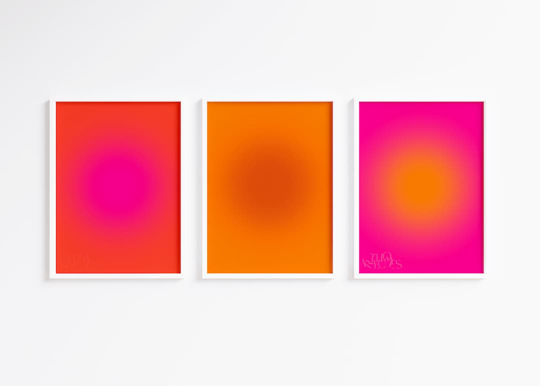 CORE Gradient Prints "starburst" (3pc Set), Digital Download - Etsy