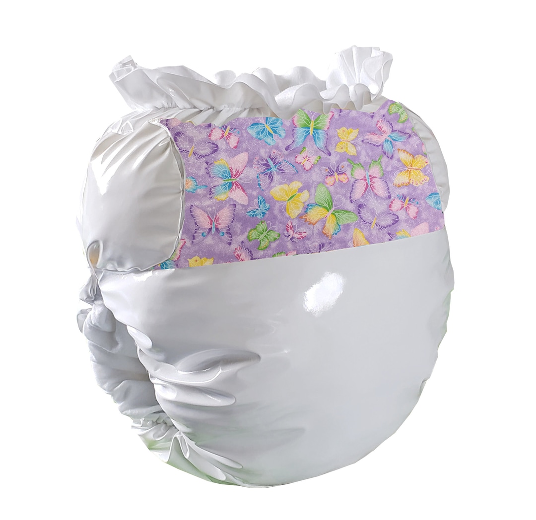 ABDL Diaper Butterflies Glitter Shiny Oof Poof Costume Diaper Piece - Etsy