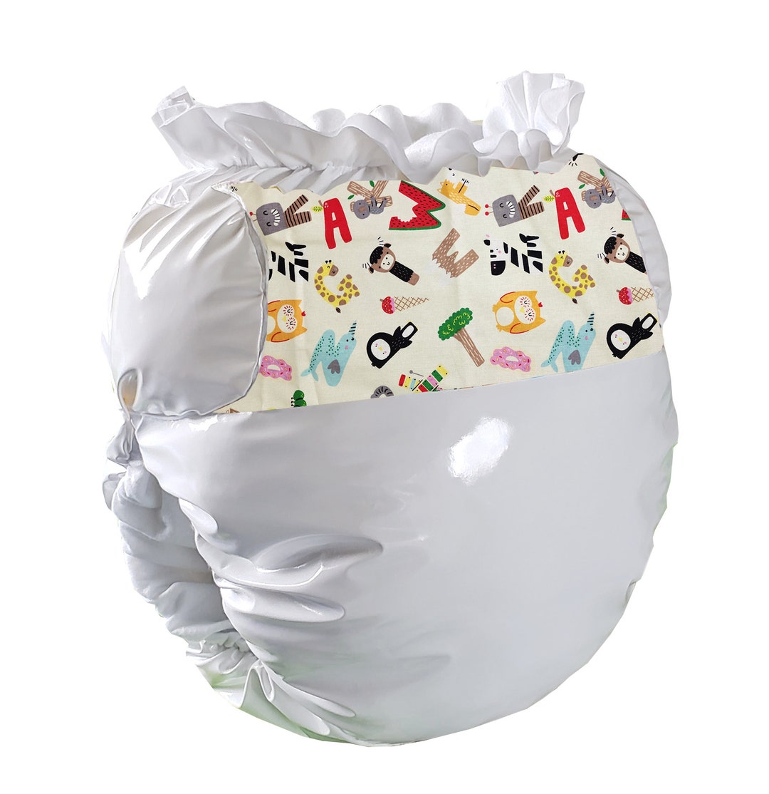 ABDL Diaper ABC Alphabet Shiny Oof Poof Costume Diaper Piece - Etsy Canada