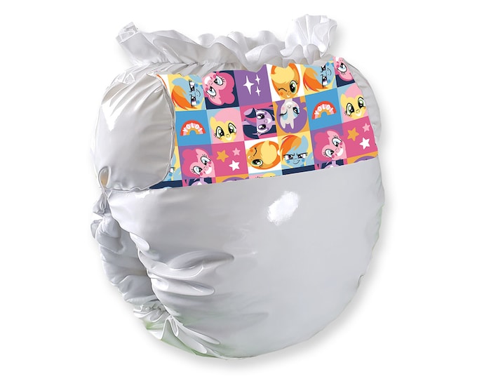ABDL Oof Poof Costume Diaper Piece White Vinyl my Lil Pony - Etsy