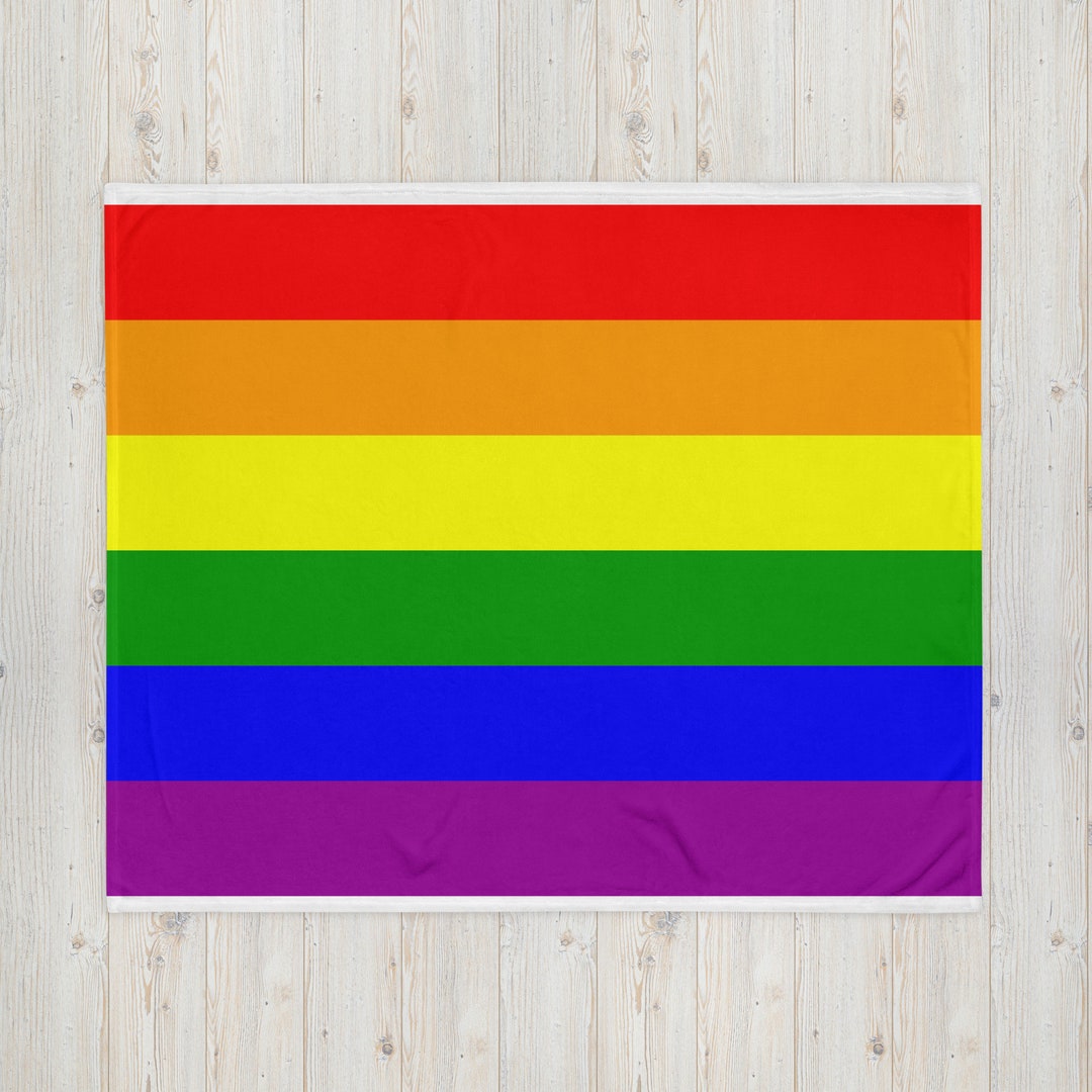 Pride Throw Blanket - LGBTQ Rainbow Flag Inspired - Soft and Cozy - Etsy