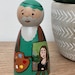 Buddhist Monk Peg Doll, Multicultural Dolls, World Religions, Inclusive ...