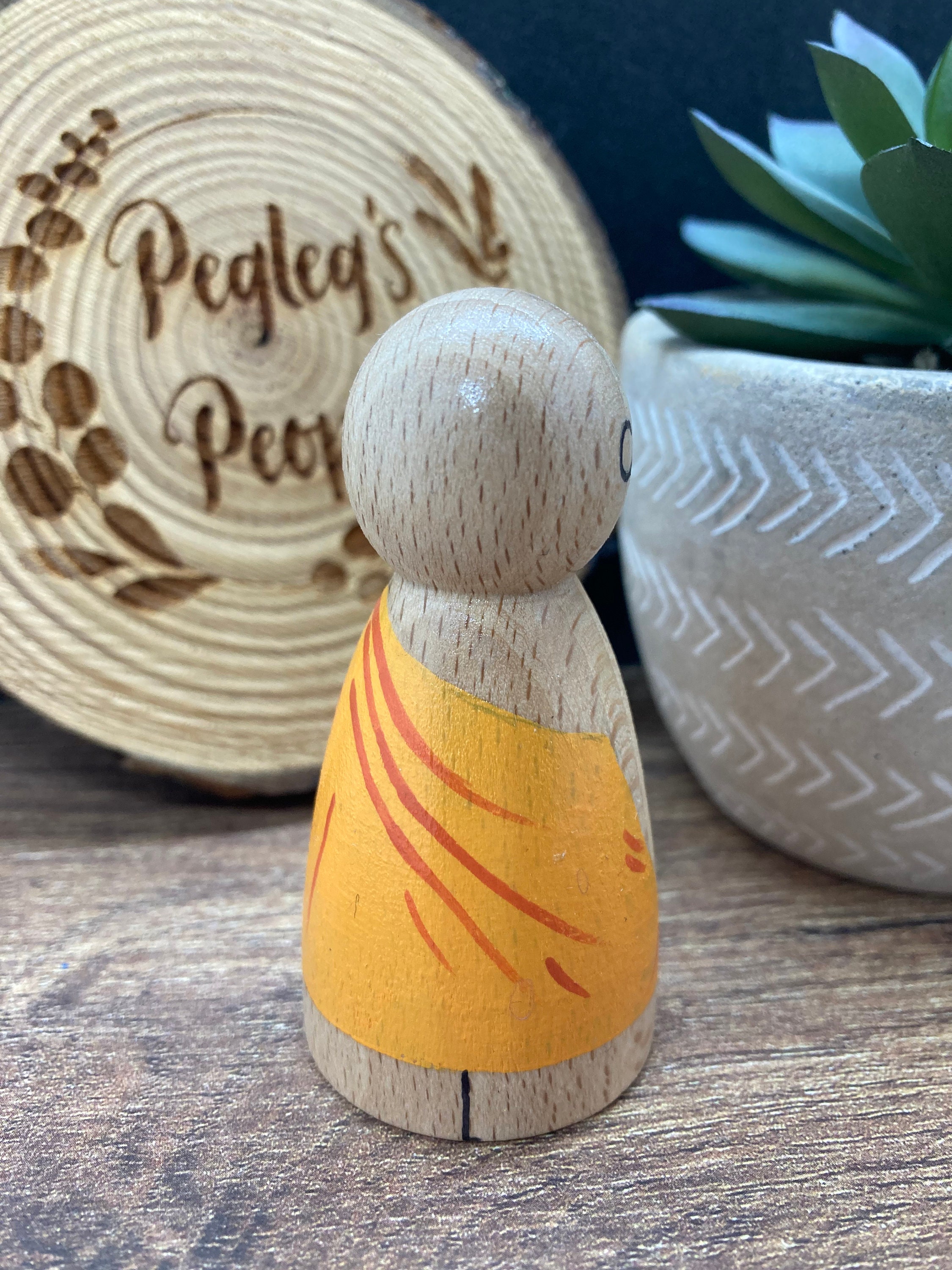 Buddhist Monk Peg Doll, Multicultural Dolls, World Religions, Inclusive ...