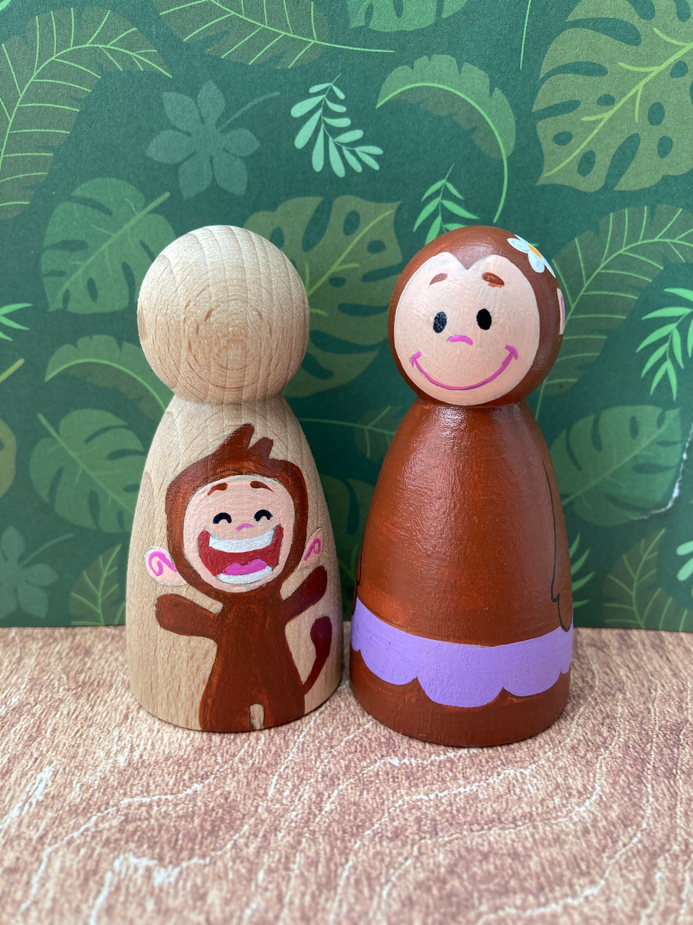 Tee and Mo Peg Dolls Cbeebies Tv Character Childrens Tv - Etsy UK