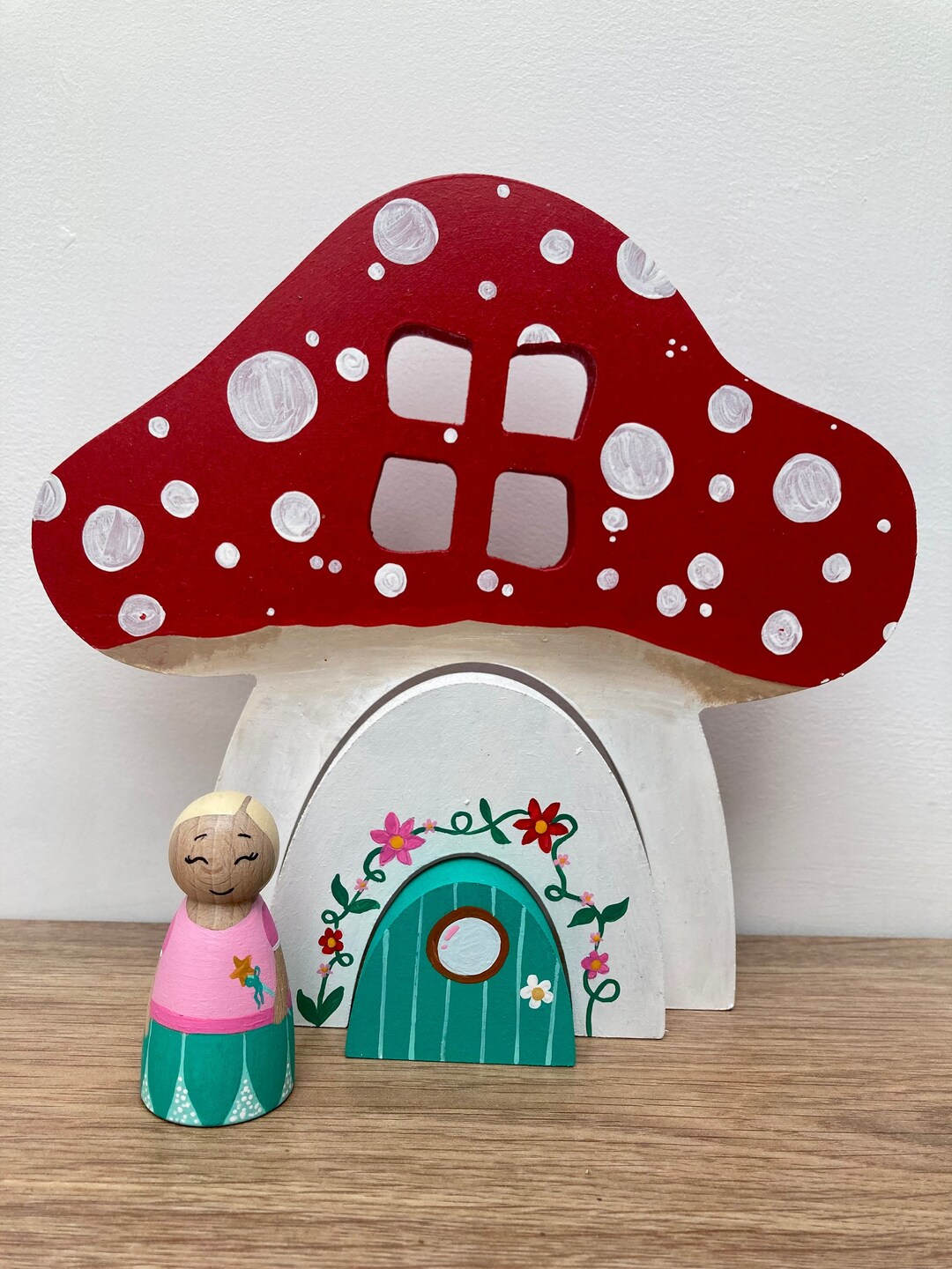 Fairy House With Fairy, Toadstool Rainbow Stacker, Autumn Fairy ...