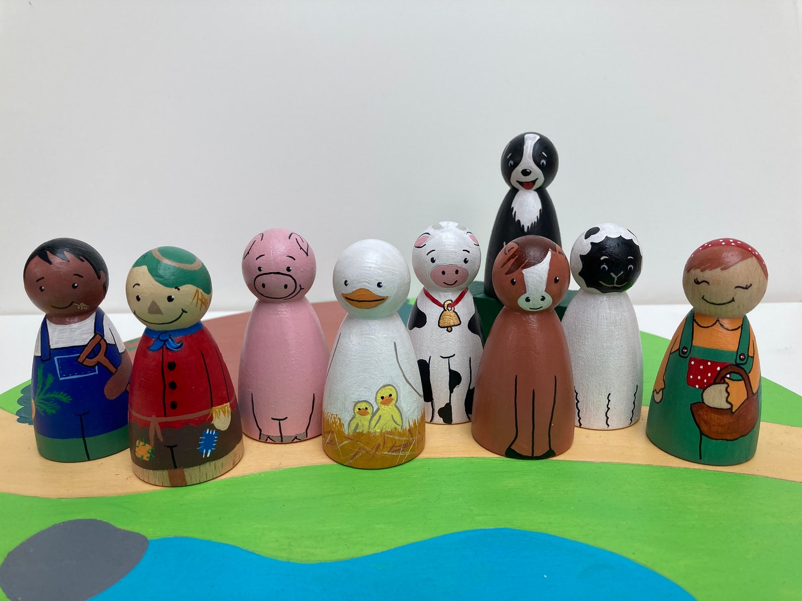 Farm Peg Dolls, Farm Toys, Scarecrow Peg Doll, Animal Footprints ...