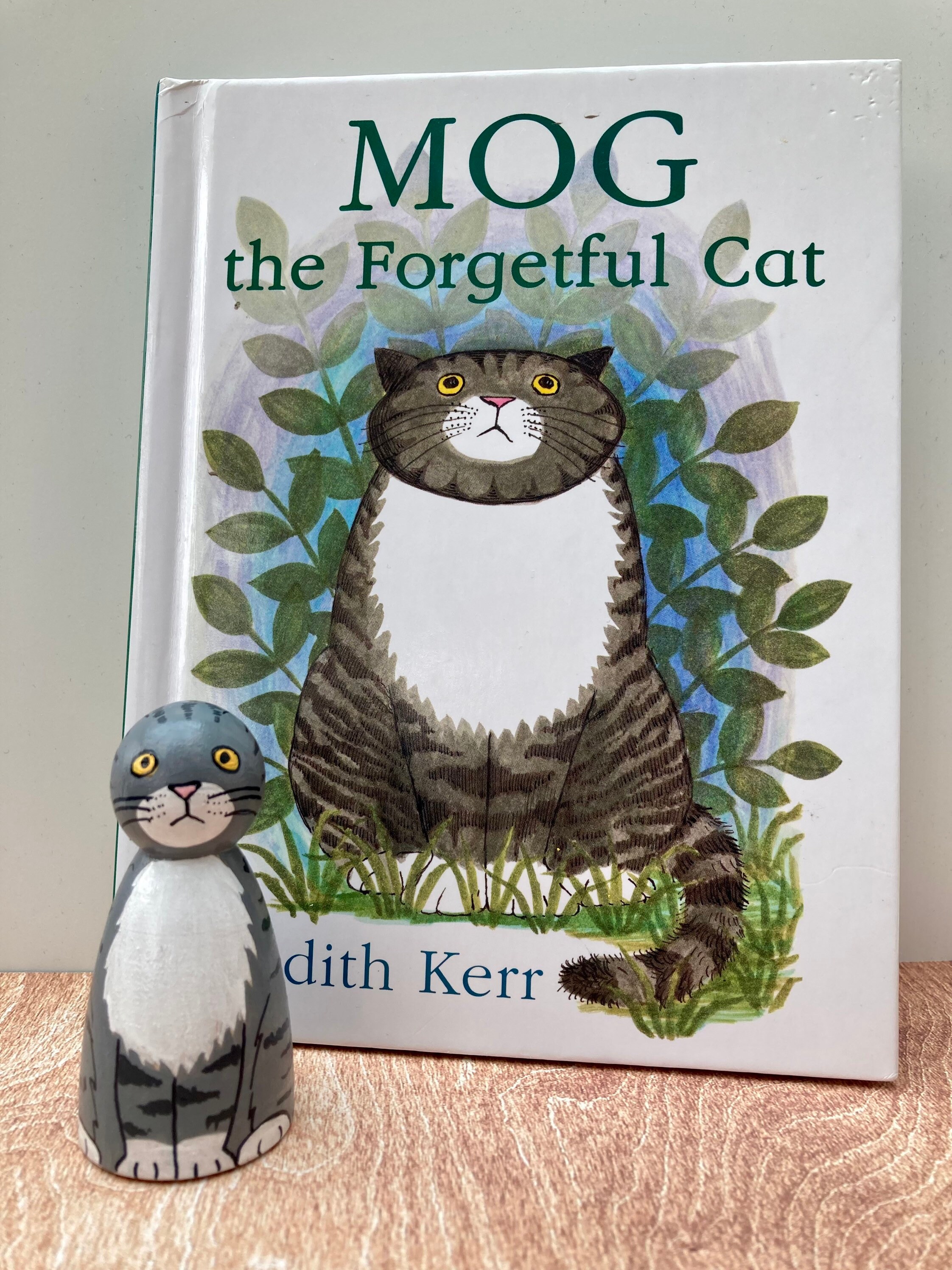 Mog the Forgetful Cat Peg Doll, Cat Peg Doll, Gift for Children, Story ...