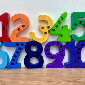 Rainbow Numbers - Etsy UK