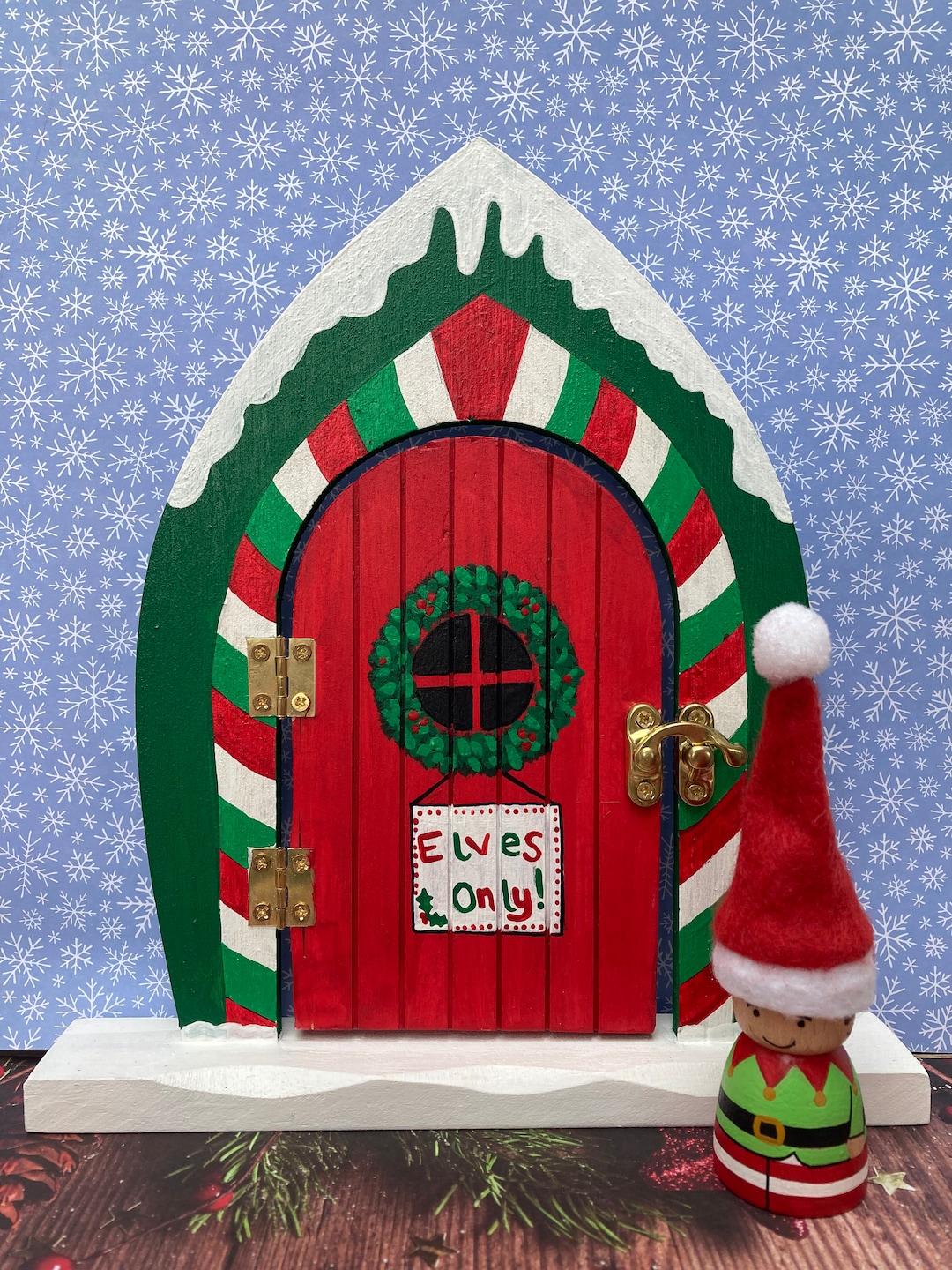 Christmas Elf Door Magic Elf Christmas Decoration Elf - Etsy