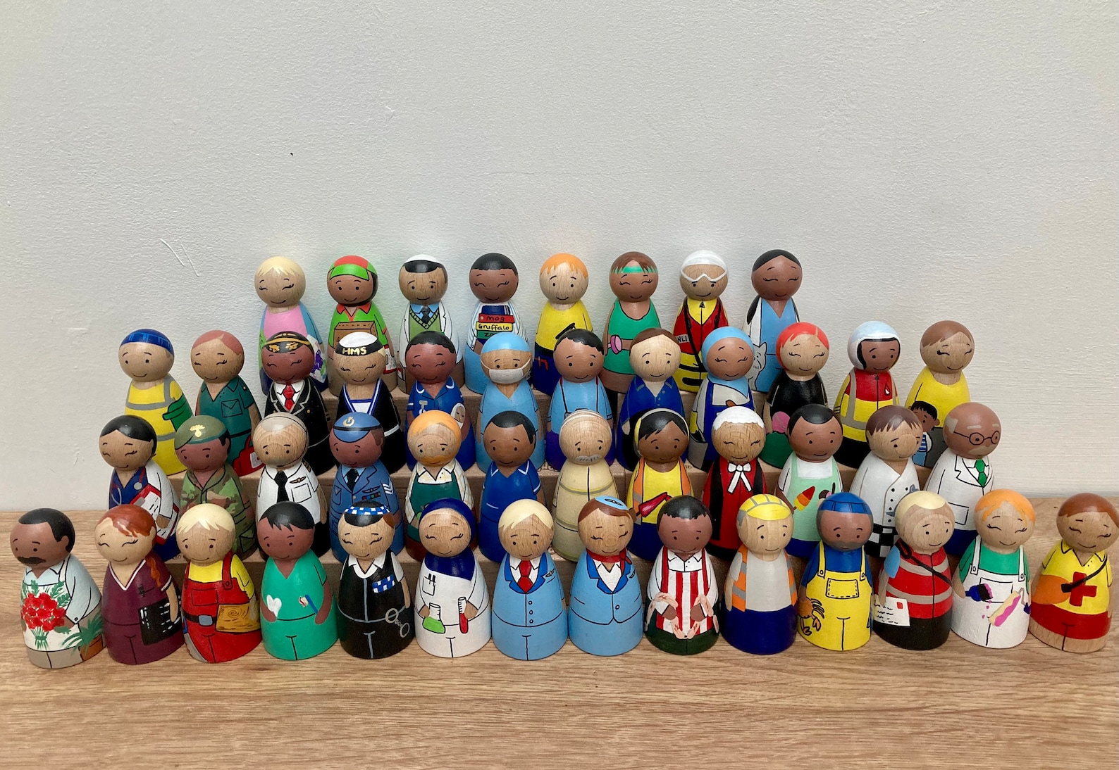 People Who Help Us Peg Dolls, Occupation Toys, Montessori, Waldorf ...