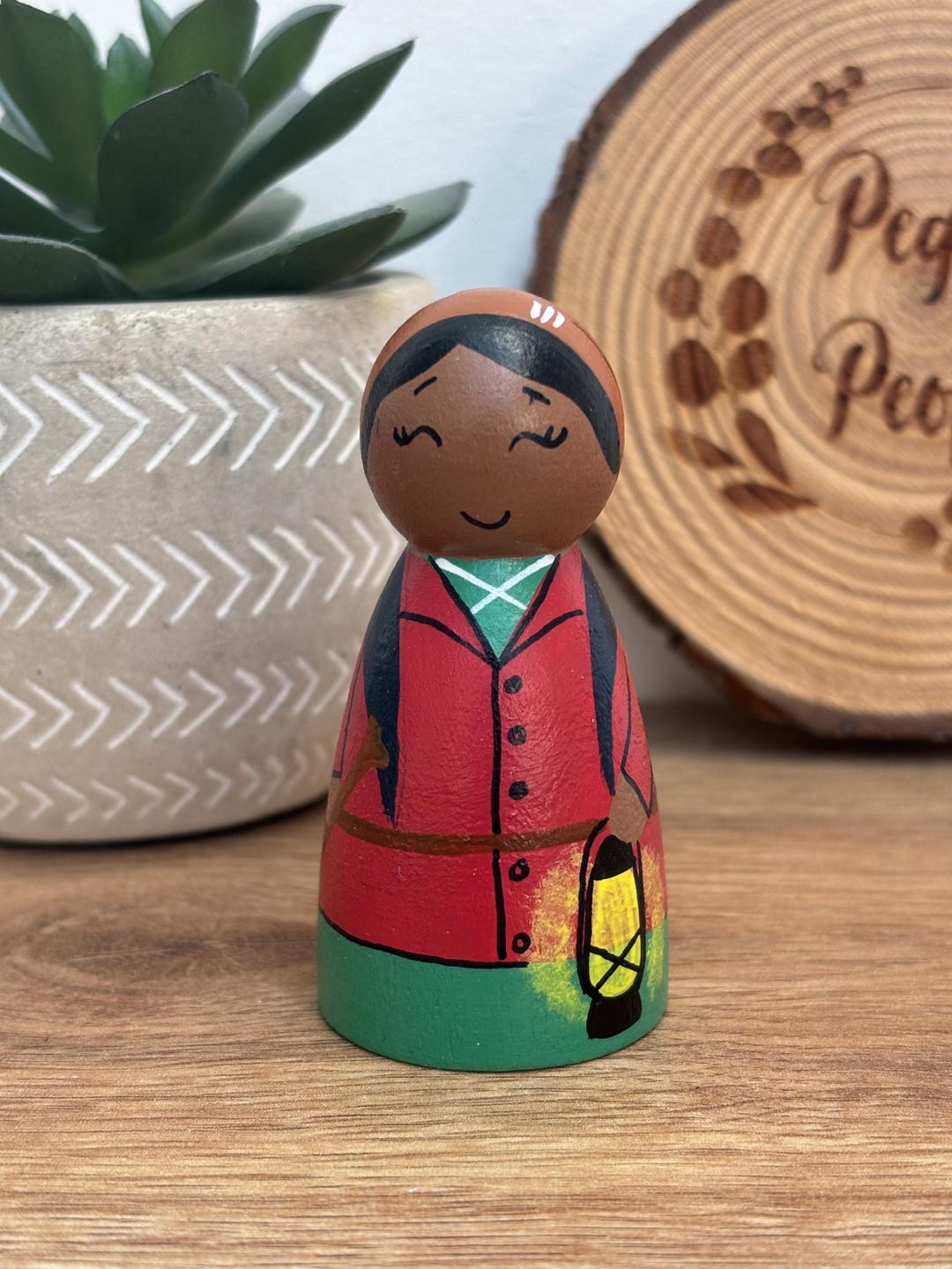 Harriet Tubman Peg Doll, Inspirational Women, Gift for Feminist ...