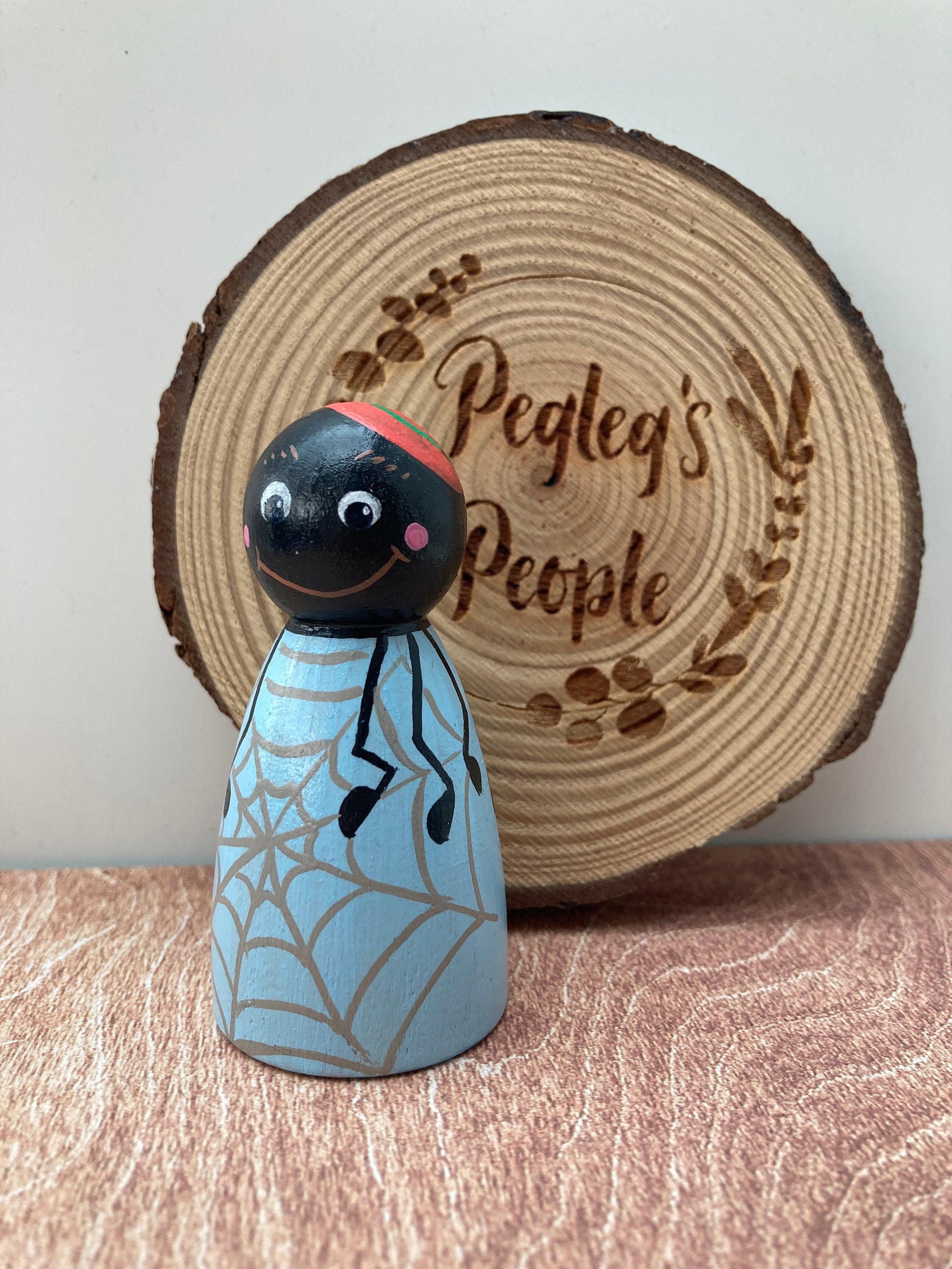 Incy Wincy Spider Peg Doll, Nursery Rhyme Toy, Gift for Toddler, Small ...
