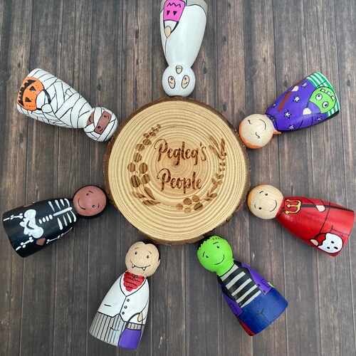 Halloween Peg Dolls - Etsy