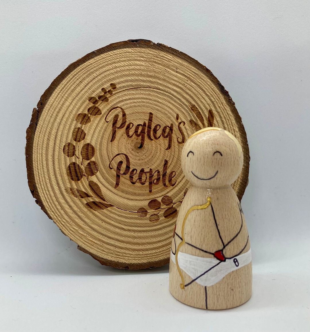 Cupid Peg Doll, Valentine’s Day Gift, Heart Peg Doll, Valentines Gift ...