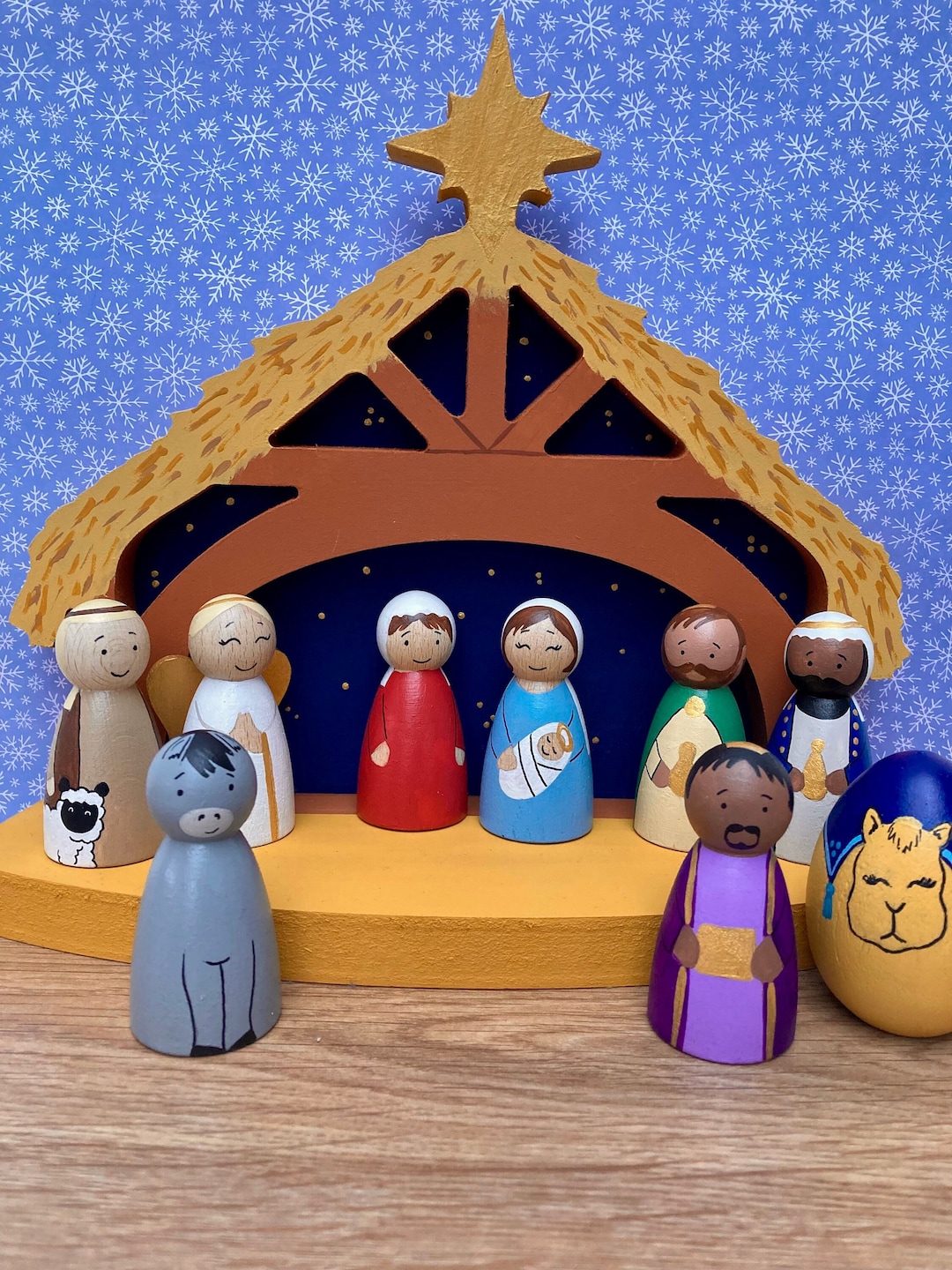 Peg Doll Nativity, Traditional Nativity, Diverse Toys, Bethlehem Scene ...
