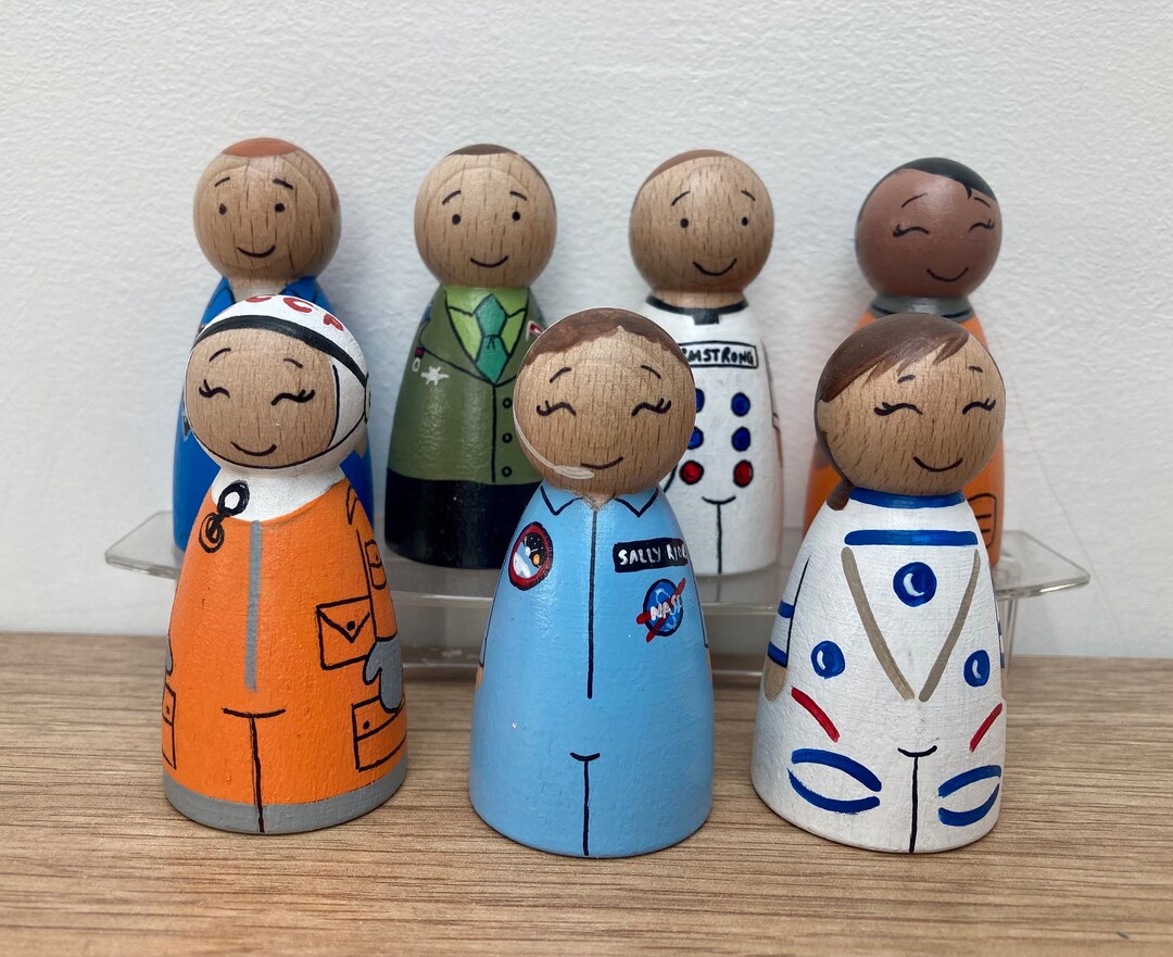 Astronaut Peg Dolls, Famous People, Mae Jemison, Neil Armstrong, Sally ...