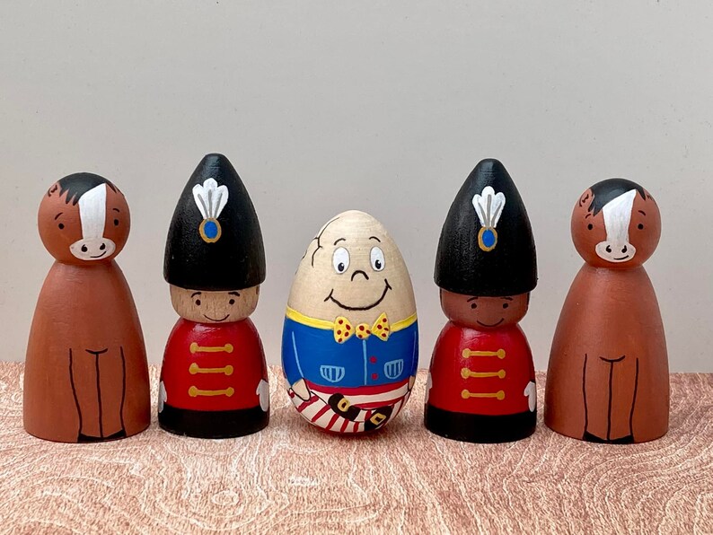 Humpty Dumpty Peg Doll Nursery Rhyme Peg Dolls EYFS Early - Etsy UK