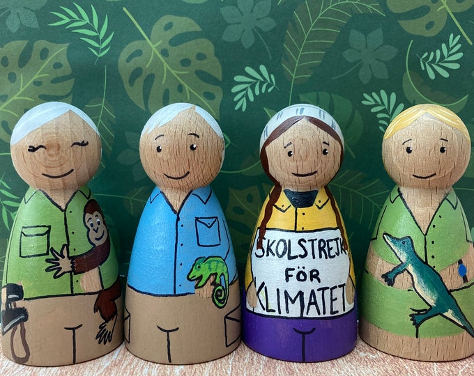 Historical / Famous Figure Peg Doll Celebrity Famous Person Memorabilia ...