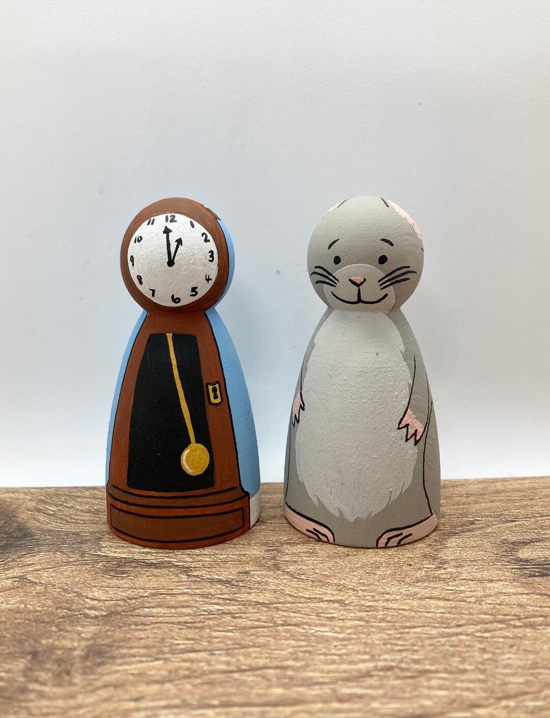 Hickory Dickory Dock Peg Dolls, Nursery Rhyme Set, EYFS, Early Years ...