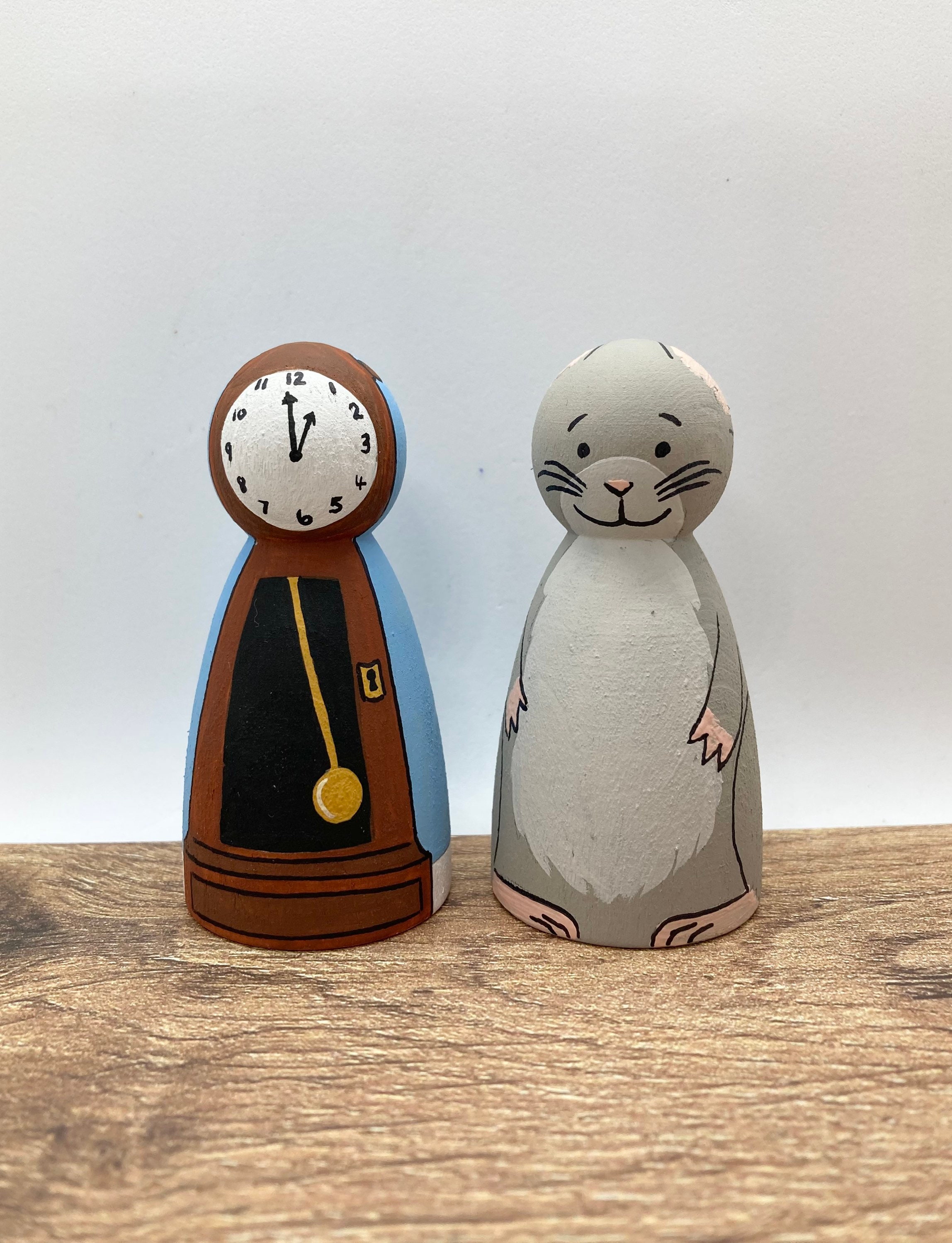 Hickory Dickory Dock Peg Dolls, Nursery Rhyme Set, EYFS, Early Years ...