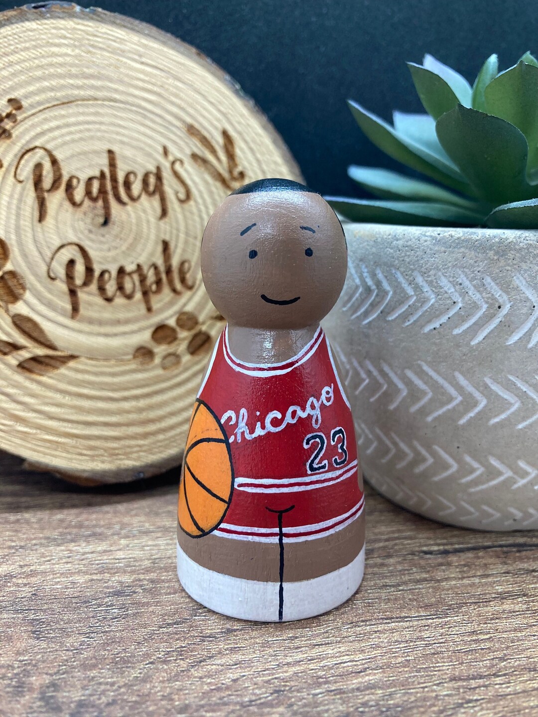 Michael Jordan Peg Doll, NBA Figure, BIPOC, Black History Month ...