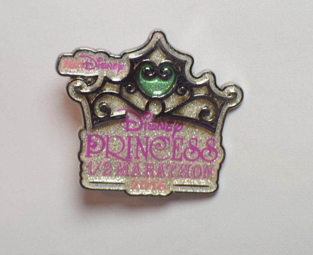 Rundisney Princess Half Marathon Weekend Logo Crown Pin LR New Disney ...