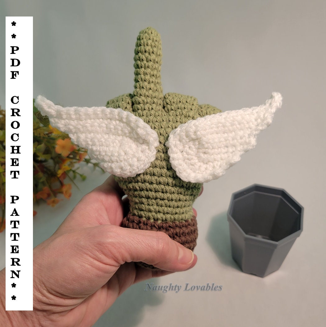 Beginner PDF Pattern Interactive Flying Cactus Emotional Support Cactus ...