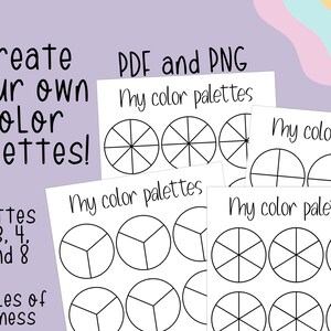 Create Your Own Color Palette Template | Color Swatch Template | DIY Color Swatch Maker | Color ...