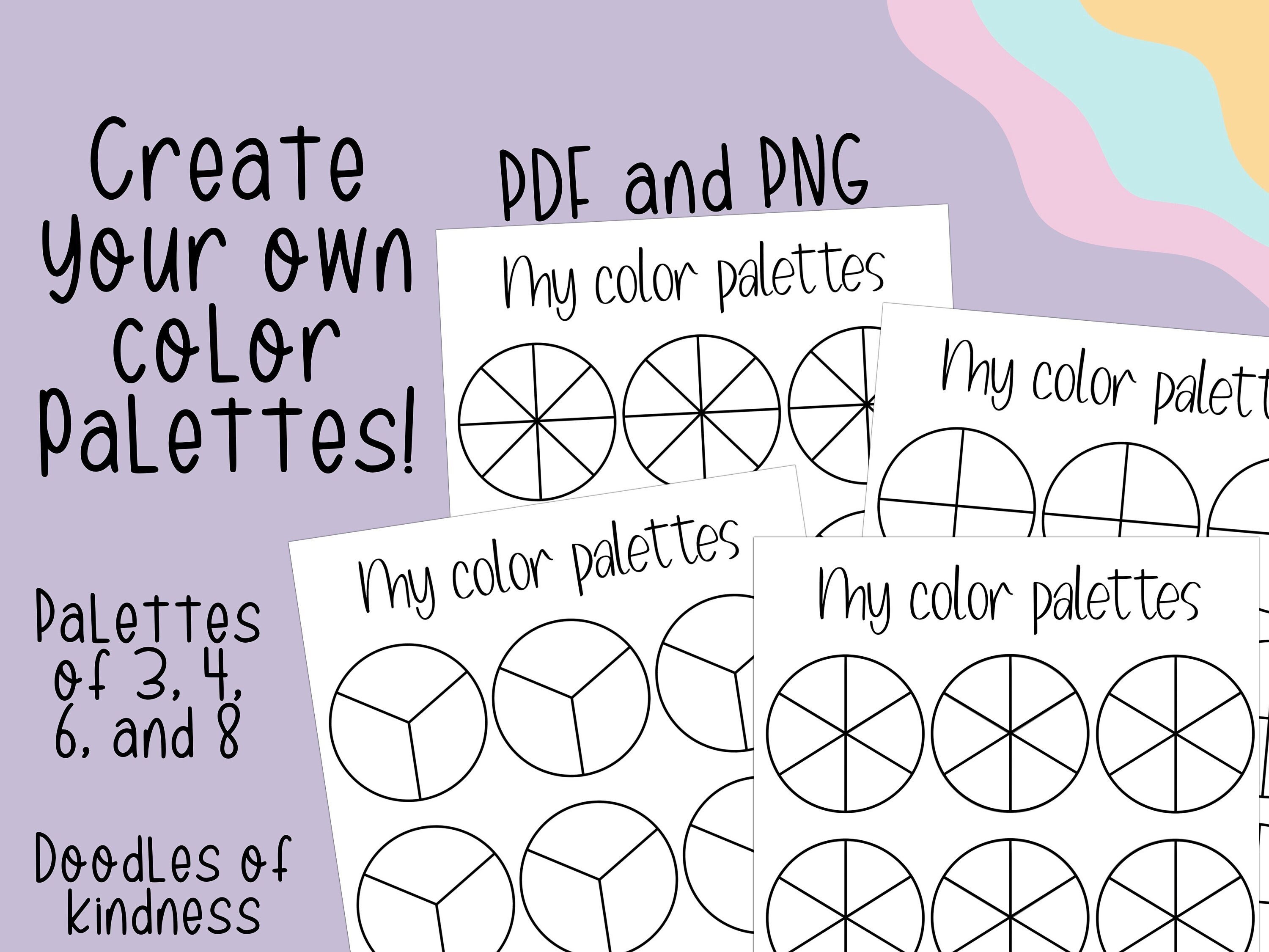 Create Your Own Color Palette Template Color Swatch Template - Etsy Create Your Own Color Palette Template Color Swatch Template - Etsy