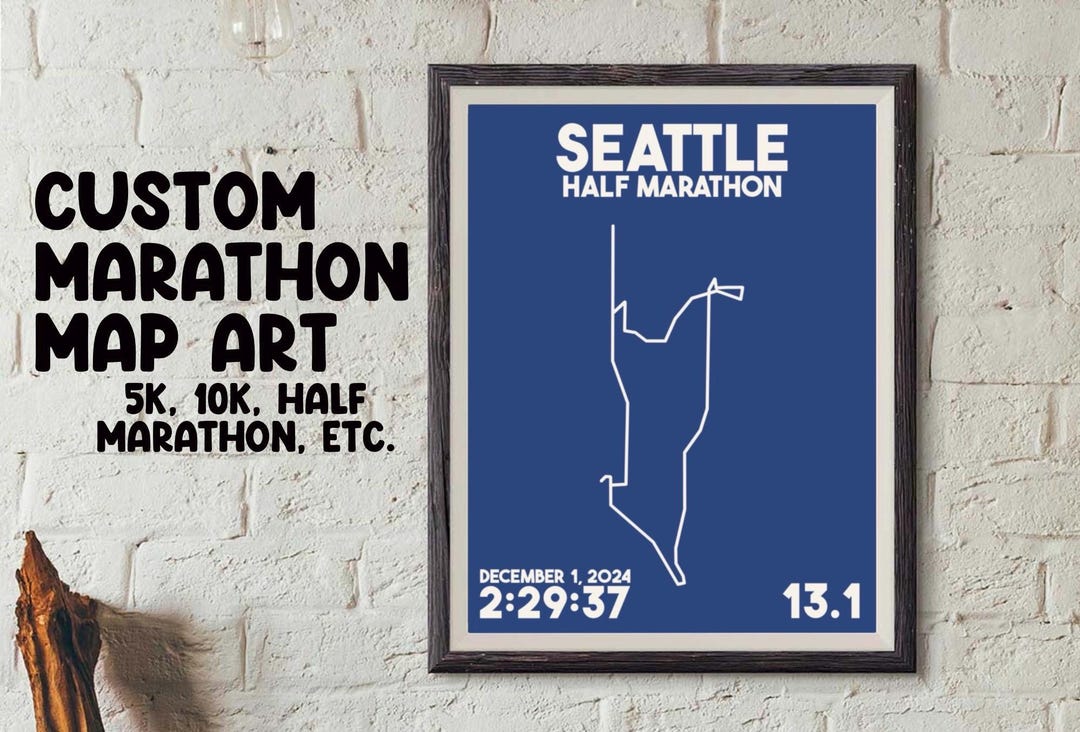 Custom Marathon Wall Art - 5K, 10K, Half Marathon, Marathon, Etc ...