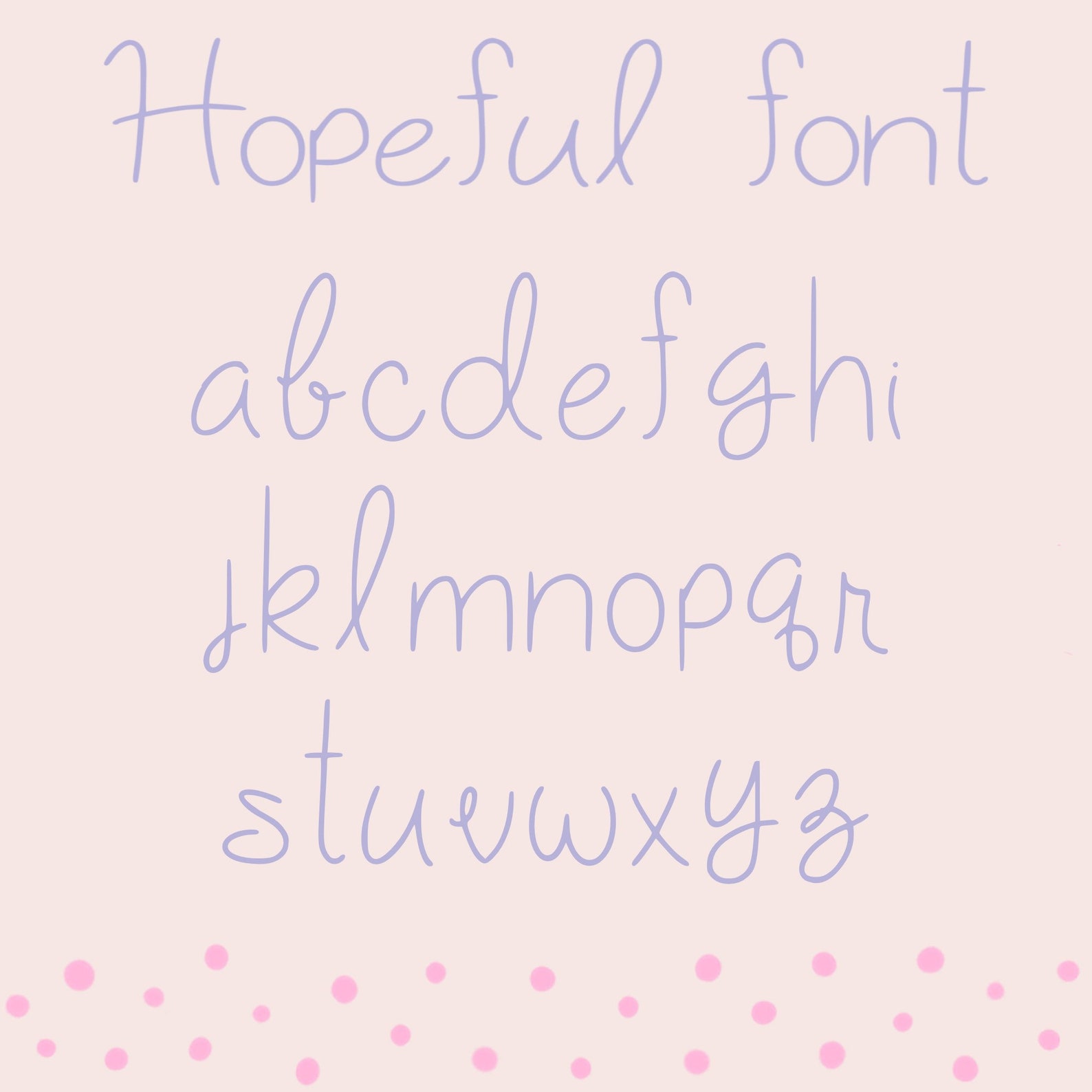 Hopeful Font for Procreate Bouncing Font Cursive Font | Etsy