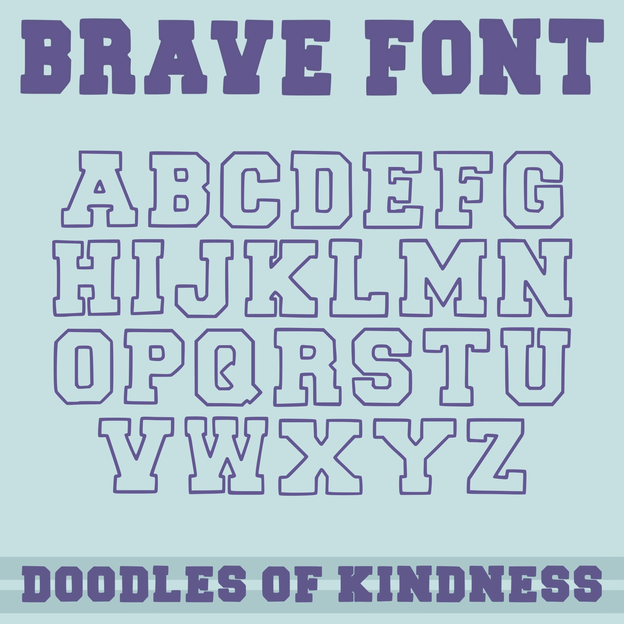 Brave Font for Procreate Letterman Font Varsity Font - Etsy Australia