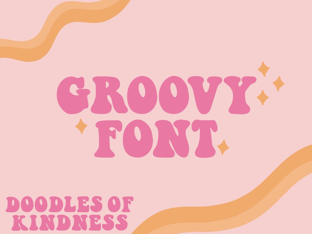 Groovy Font for Procreate | Retro Font | Cute Font | Cricut Font ...
