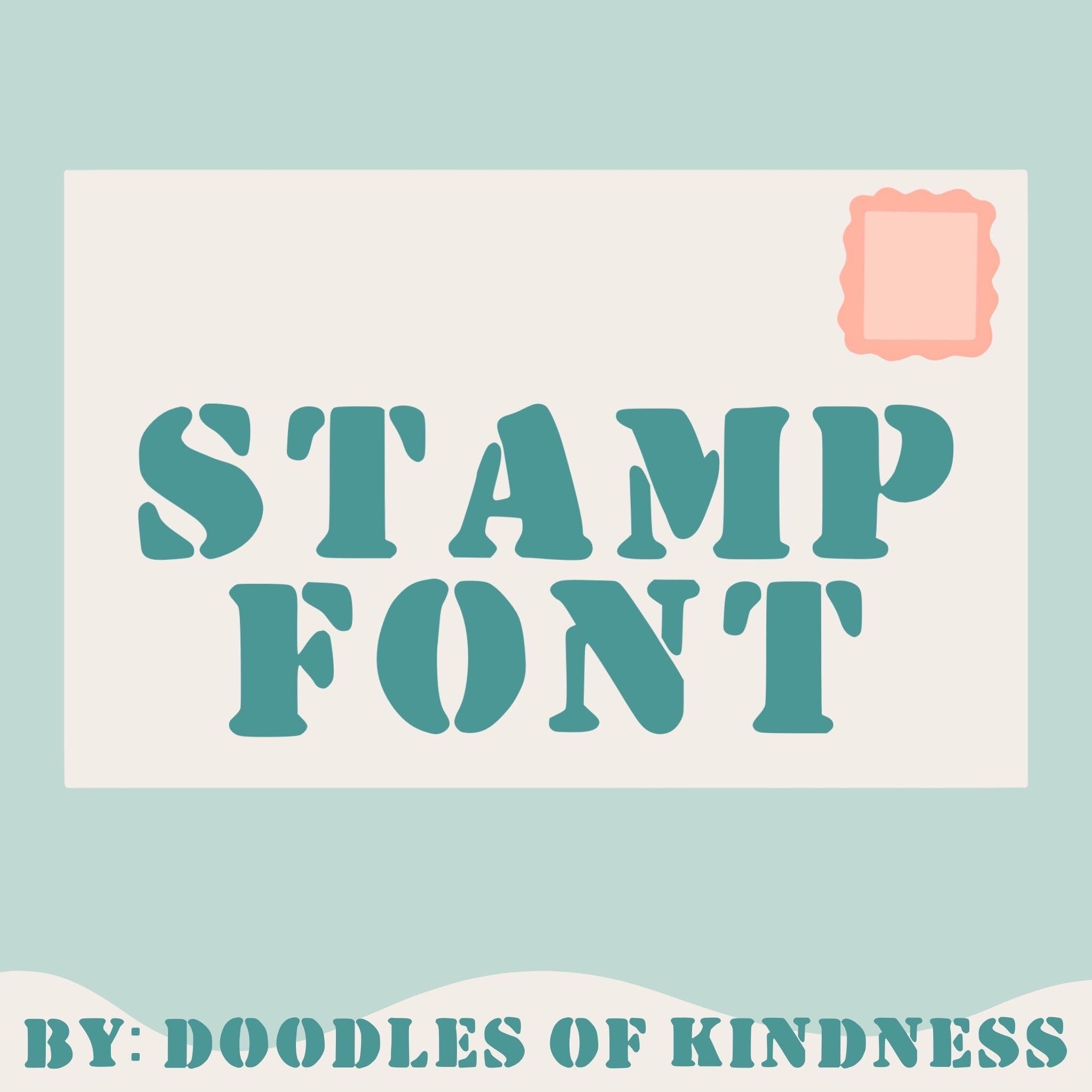 Stamp Font for Procreate | Stamp Letters | Stamped Font | Procreate ...