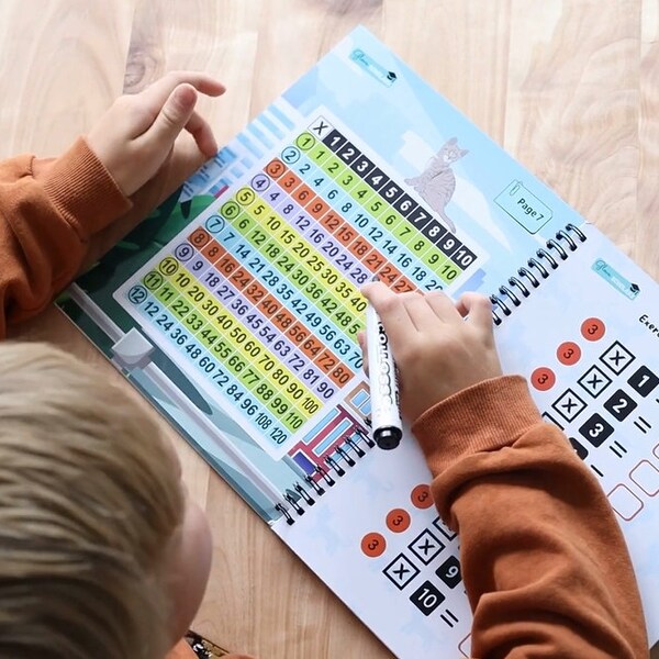 Multiplication Tables Practice Sheets Times Tables Sensory Colorful ...