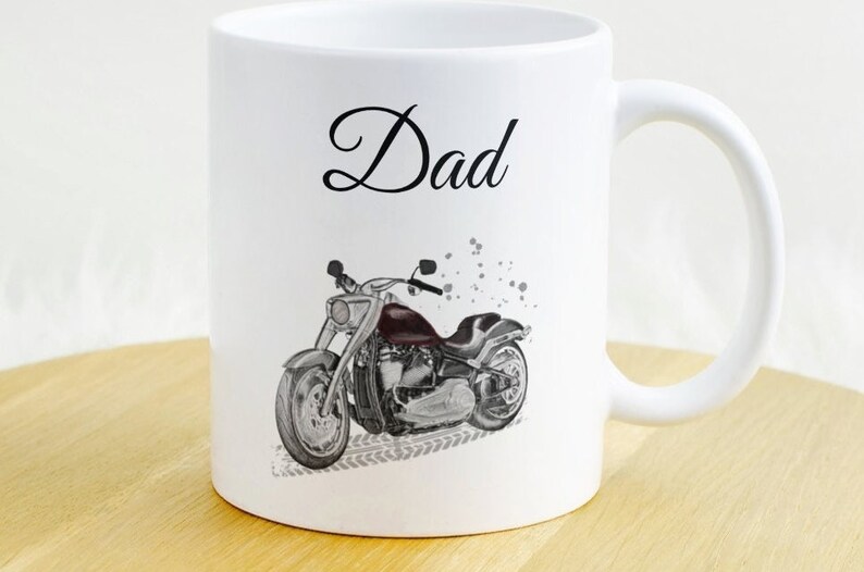 Harley Davidson Mug, Father Day Mug, Gift for Dad, Dad Motorbike Mug - Etsy