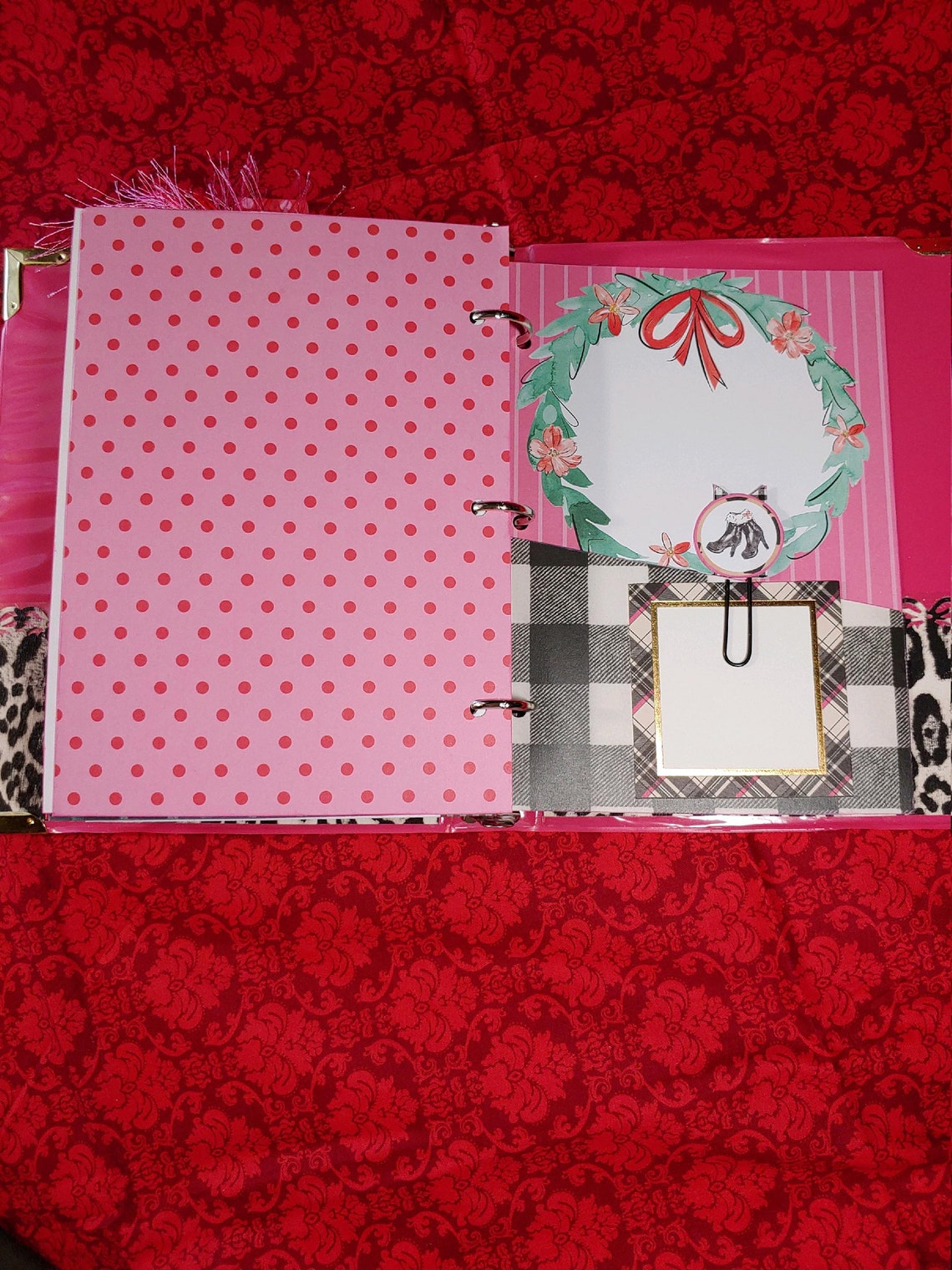 Pink Posh Christmas Binder - Etsy