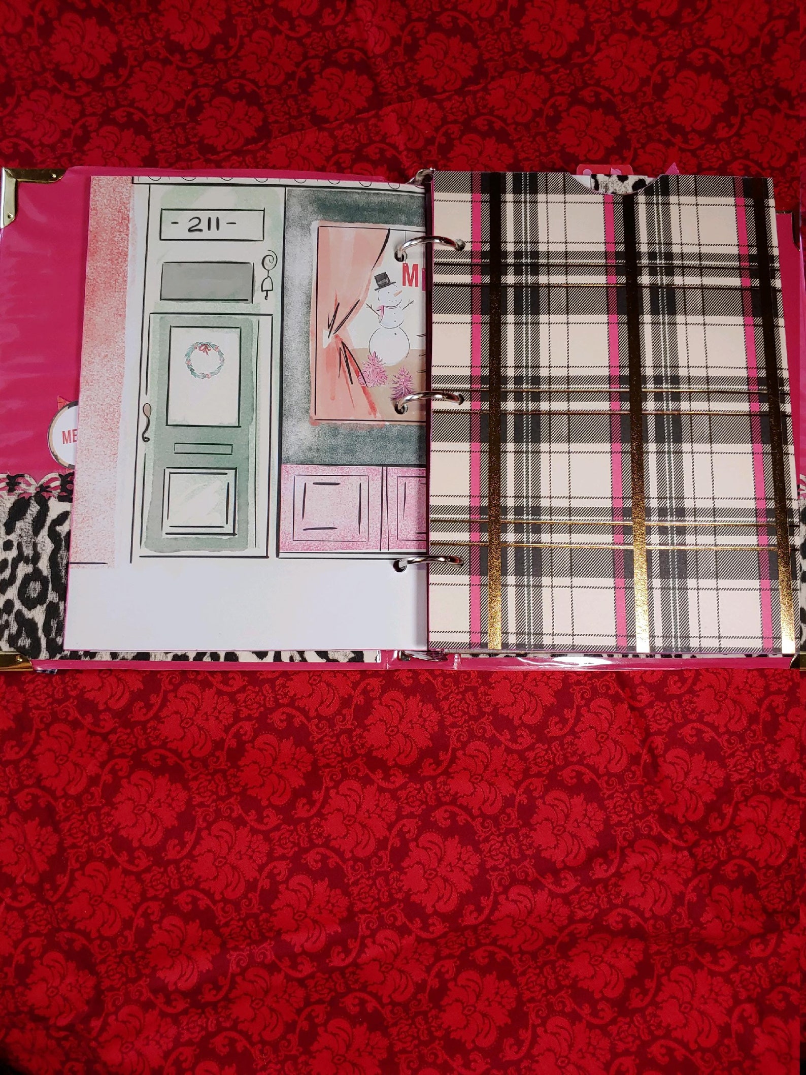 Pink Posh Christmas Binder - Etsy